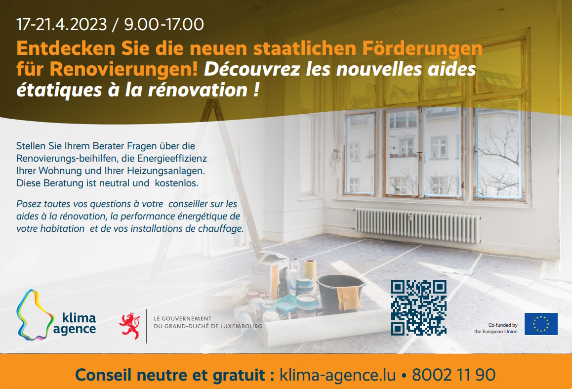 Ville de Differdange - Zesummen renovéieren - Fonds européens - Luxembourg